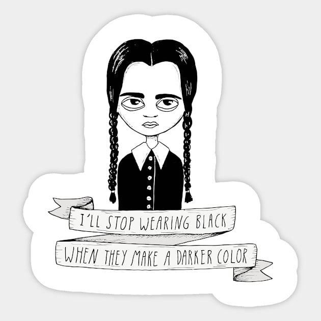 Wednesday Addams Quote - Quote - Sticker | TeePublic